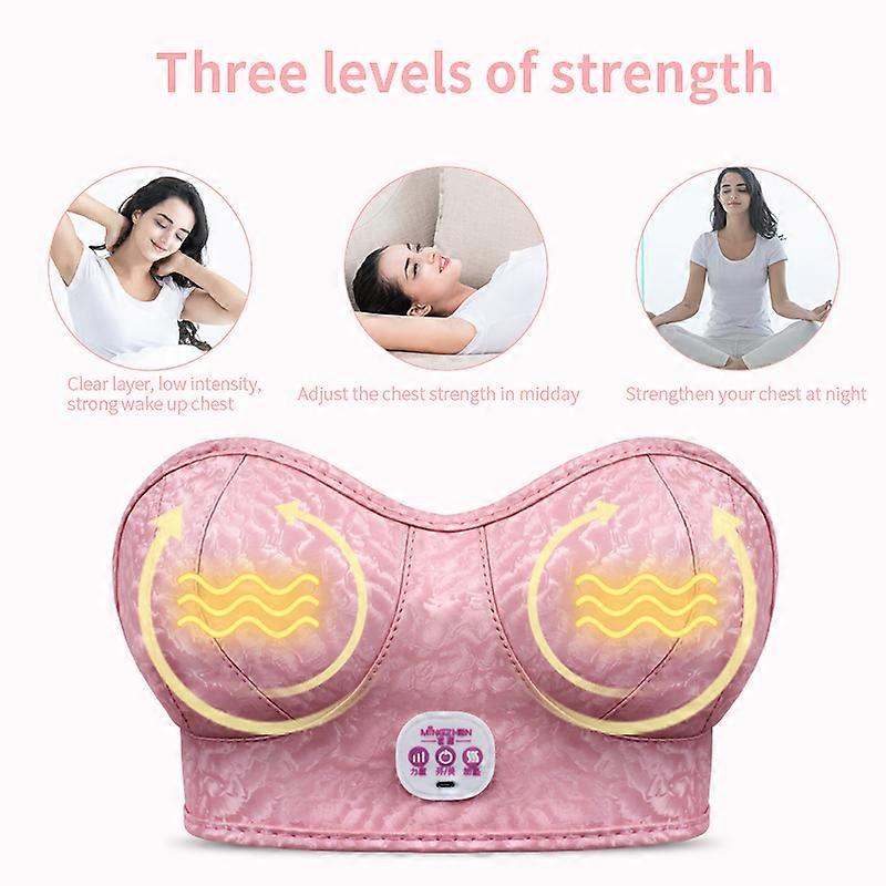 Electric Wireless Breast Massage Bra Vibration Chest Massager Growth Enlargement Enhancer Breast ...