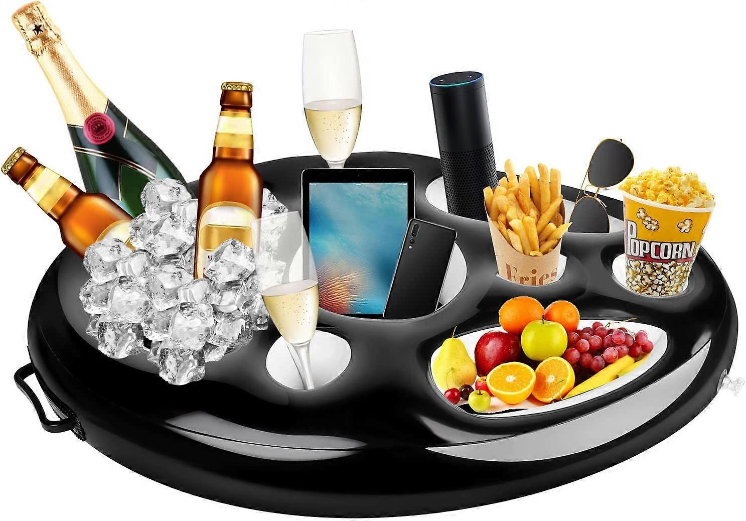 Pool Drink Holder Floats,Inflatable Floating Drink Holder with 8 Holes ...