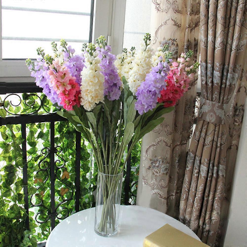 High-End Real Touch Artificial Hyacinth Flower in White 93cm | Fruugo UK