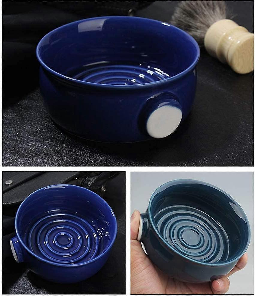 Heavy Duty Men Ceramic Shaving Lather Bowl Thread Bottom Wide Mouth Mug ...