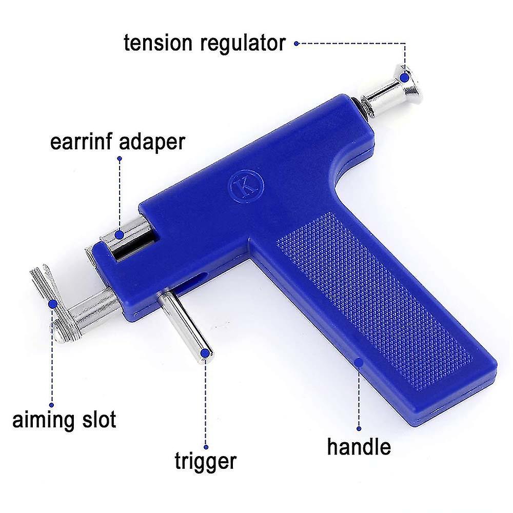 Ear Piercing Gun Ear Nose Navel Gun Machine With 98pcs Studs Tools Kit ...