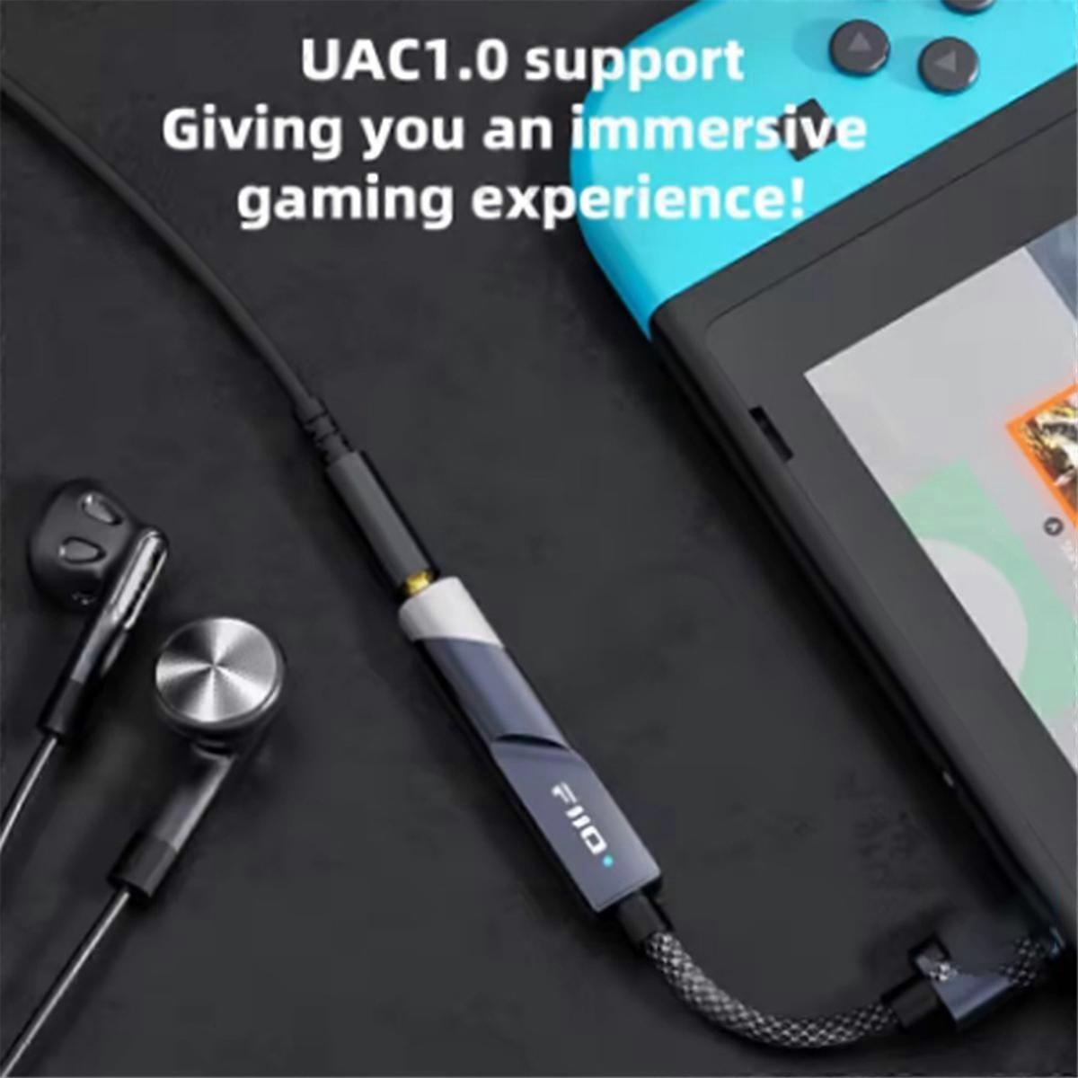 FiiO KA11 Type C/for Apple Interface to 3.5mm Audio Adapter 32bit/384KHz,USB Dongle HiFi DAC ...