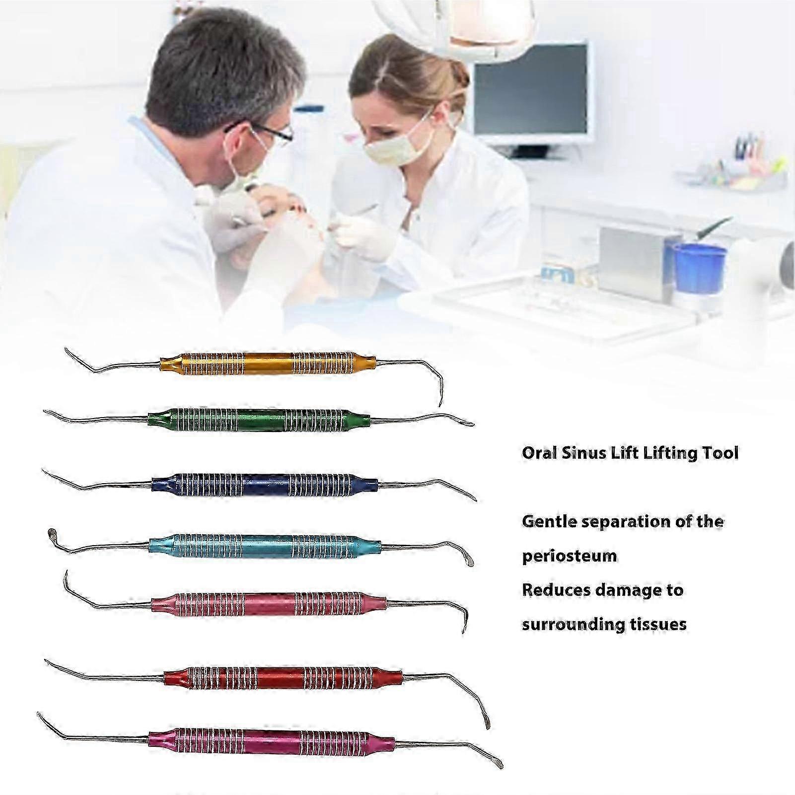7Pcs Stainless Steel Sinus Lift Elevators Dental Implant Surgical ...