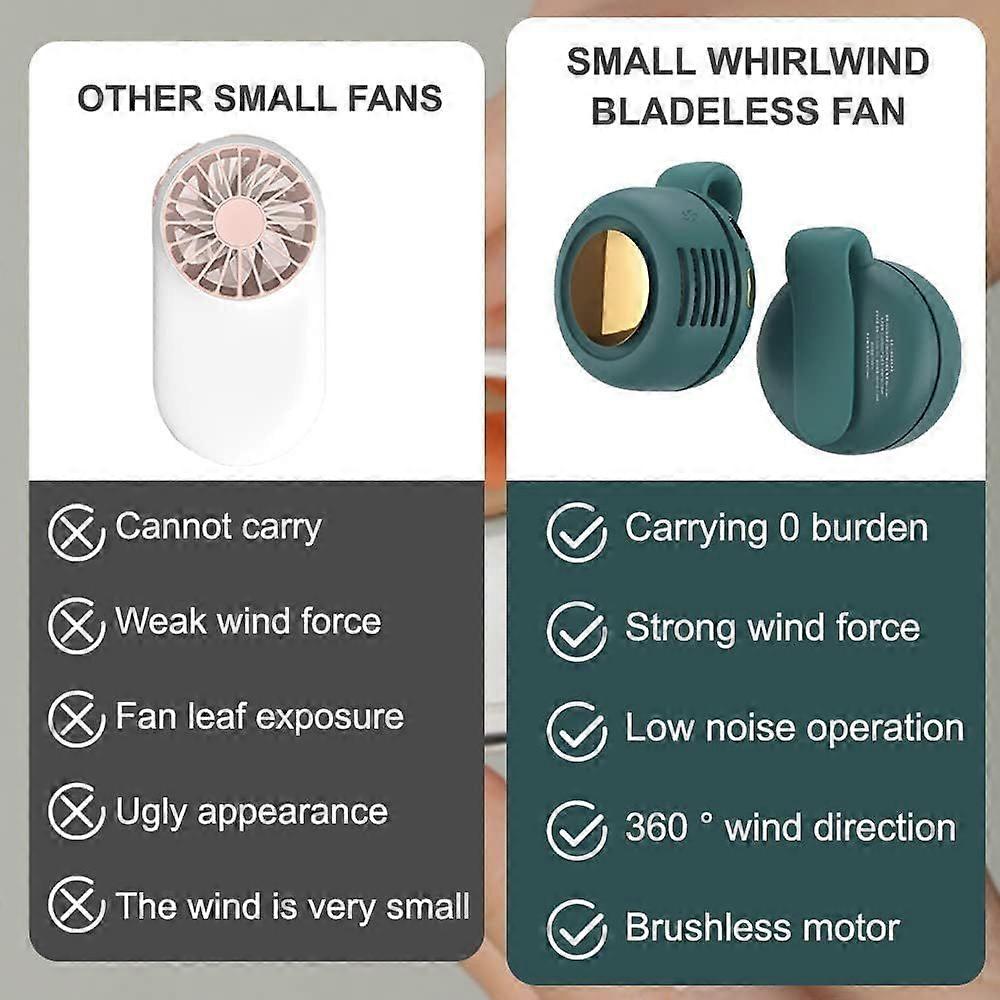 Portable Silent Mini Bladeless Fan Clip On, Mini Fan With Clip, 2025 ...