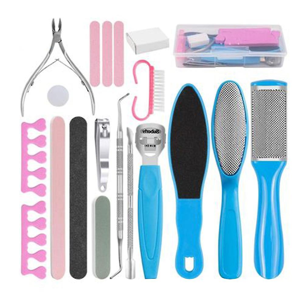 Professional Pedicure Tools Set Foot Care Kit Stainless Steel Foot Rasp Foot Dead Skin Remover ...