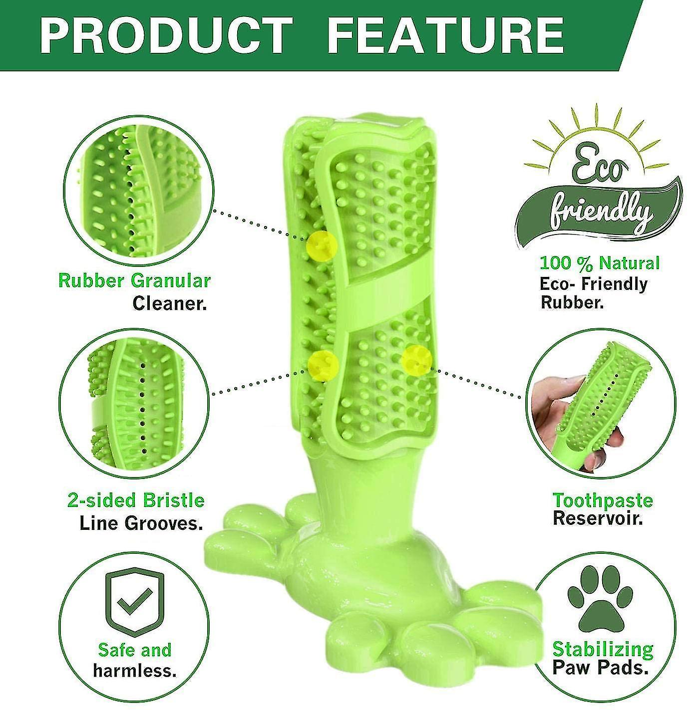 Dog Toothbrush Made Of Natural Rubber Chew Toy For Teeth Cleaning ...
