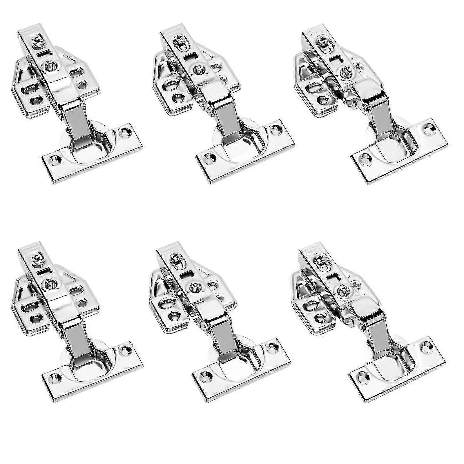 10pcs Door Hinge Cabinet Cupboard Hinges Soft Close Full Overlay ...
