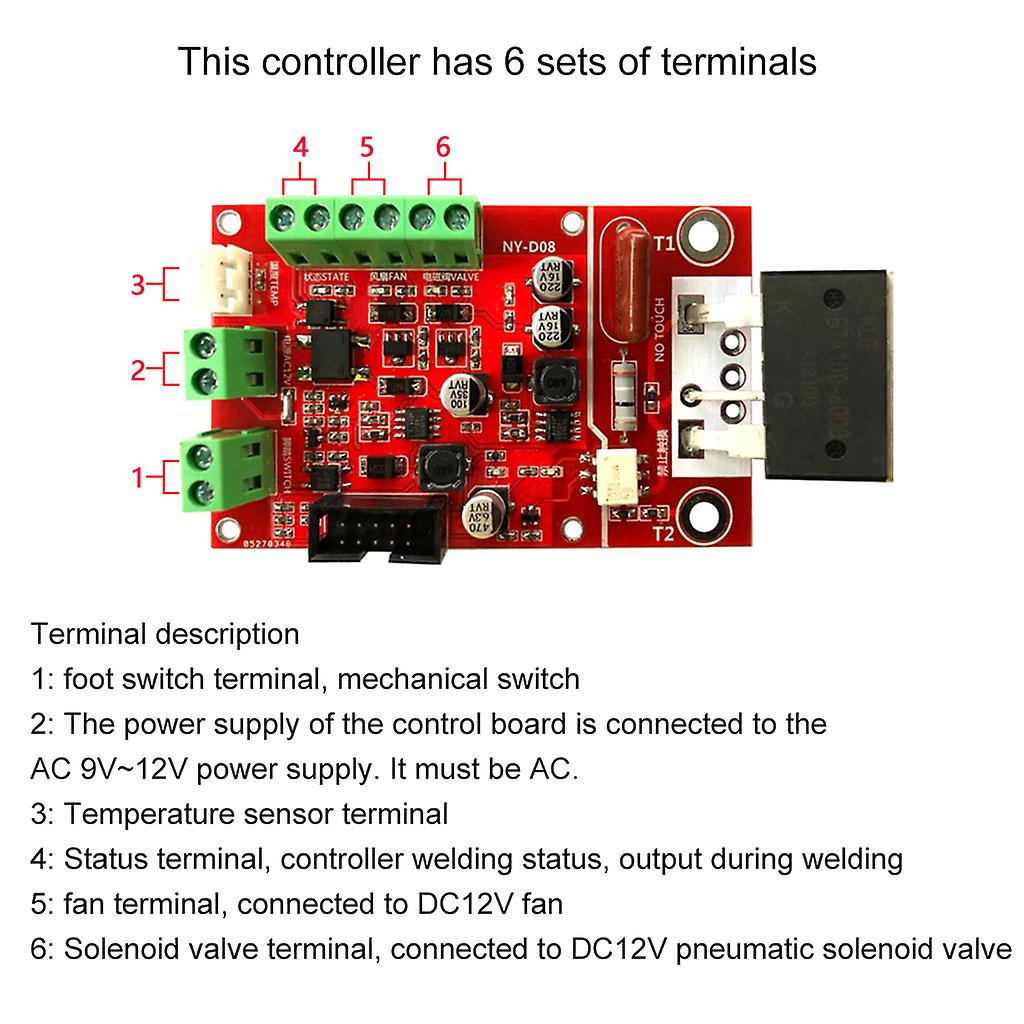 Pneumatic Spot Welder Controller With Fan Sensor 100a Welding ...