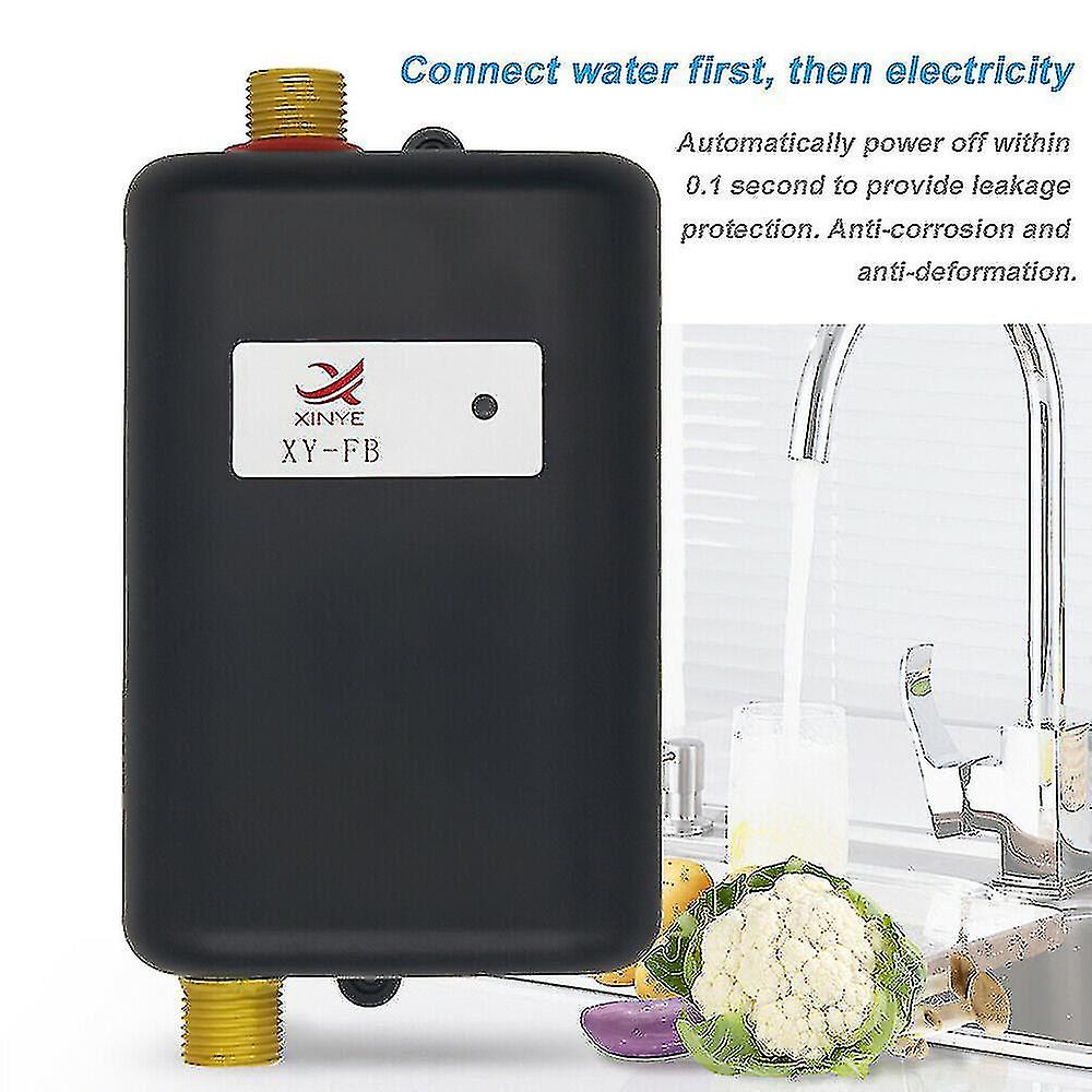 Electric Instant Hot Water System Tankless Shower Heater Under Sink Tap ...