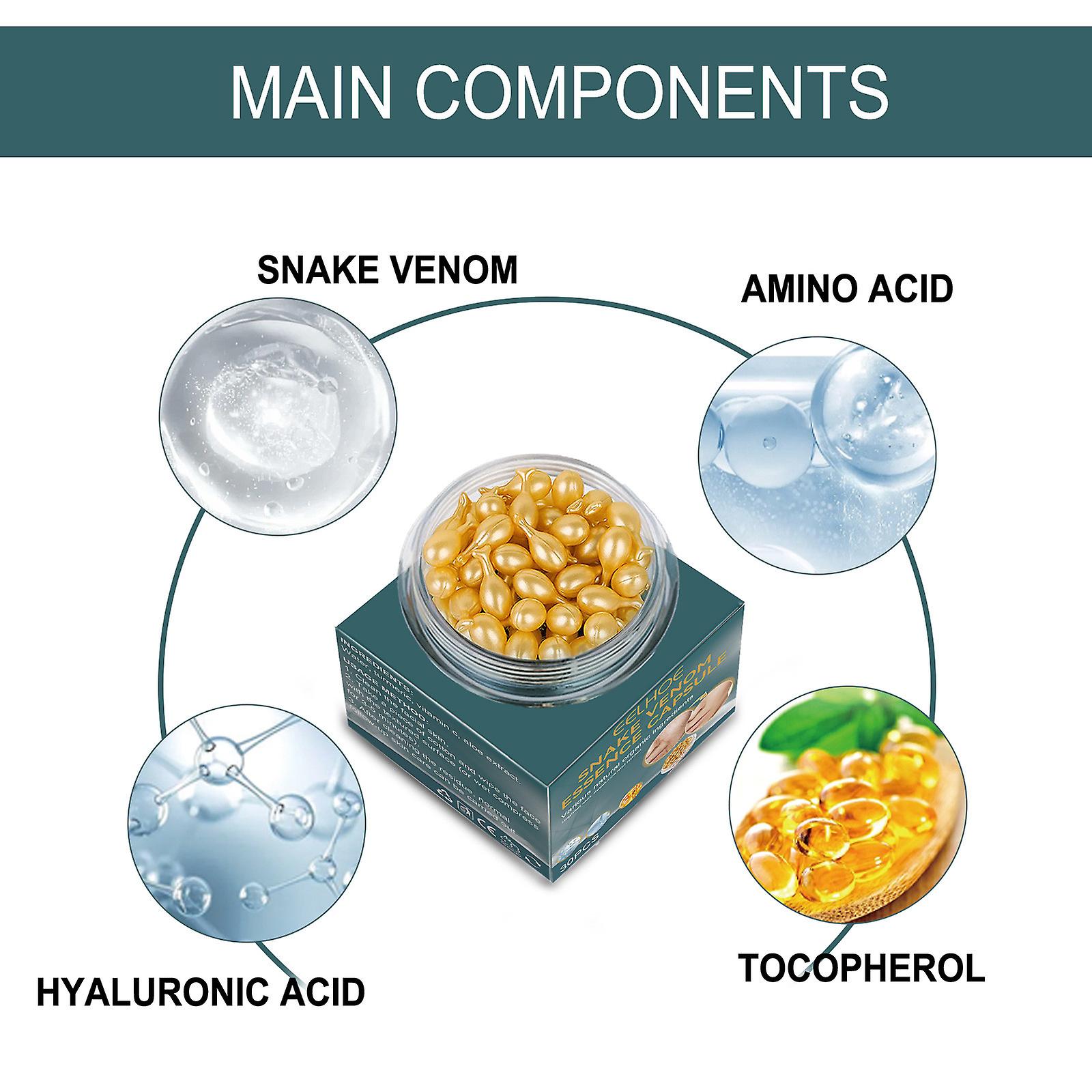 Snake Extract Serum Capsule,Anti-wrinkle Anti-aging Moisturizing ...