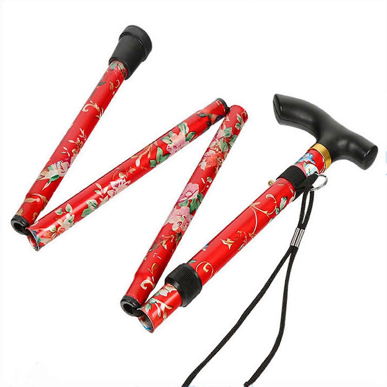 Walking Stick - Adjustable and Foldable - Lightweight - Comfortable ...