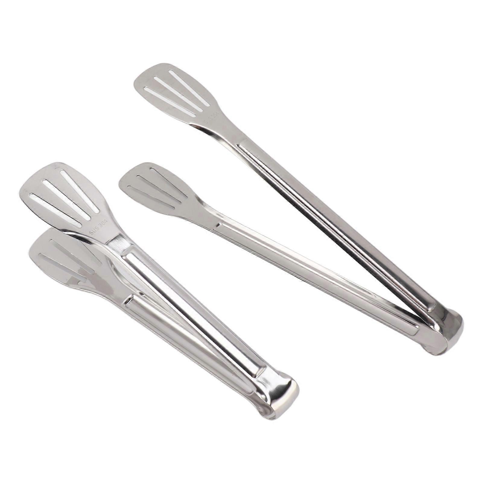 9 Inch and 11 Inch Stainless Steel Food Tongs Set Kitchen Tongs Set ...
