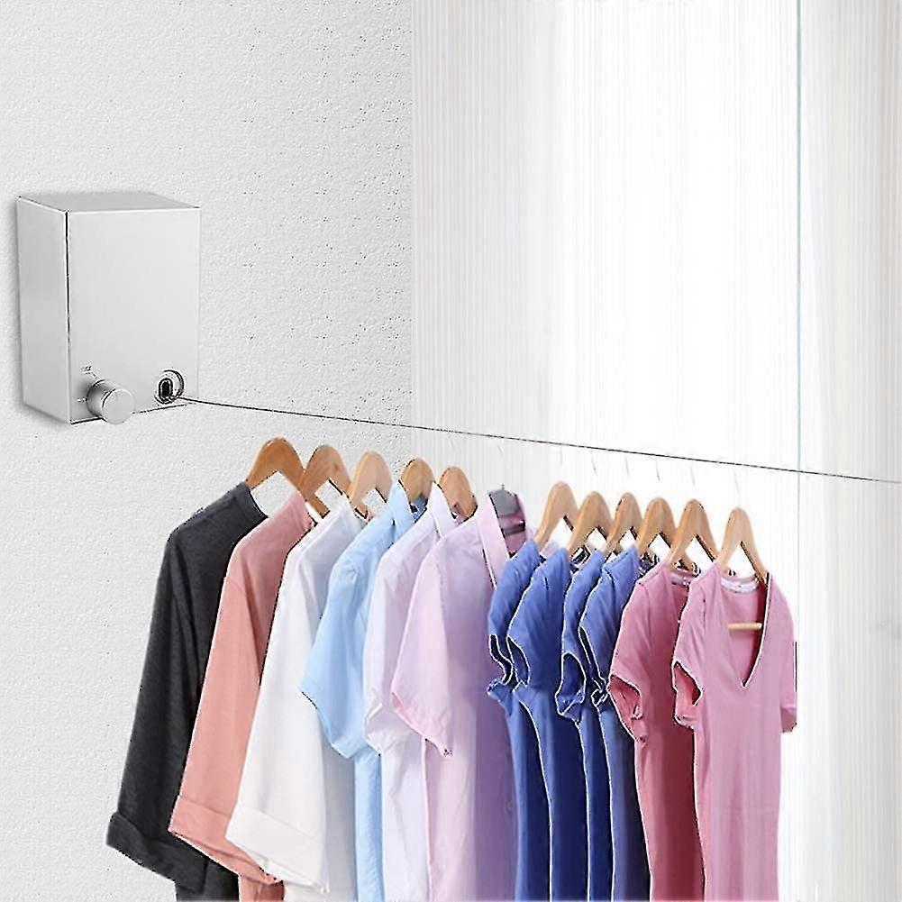 Clotheslines Invisible Hanging Steel Retractable Drying Line Expandable ...