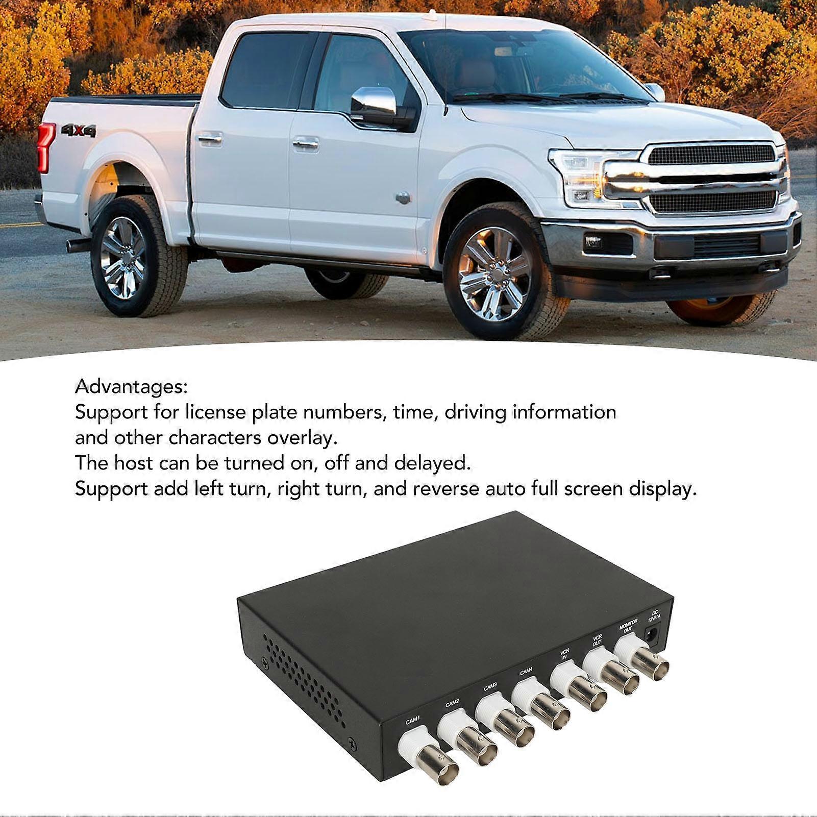 DC 12V 24V 2 Channel Mobile Digital Video Splitter Control Box Backup ...