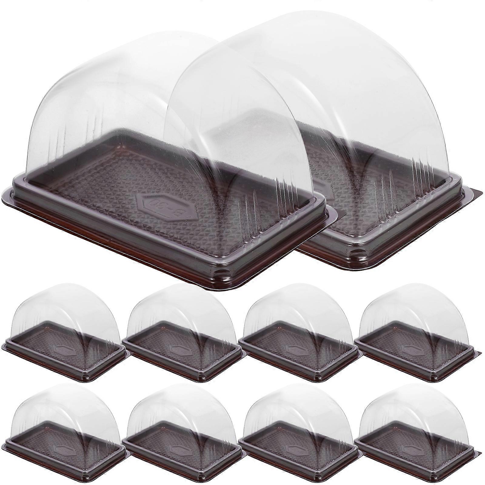 50pcs Baked Food Packing Boxes Disposable Boxes Saver Transparent ...