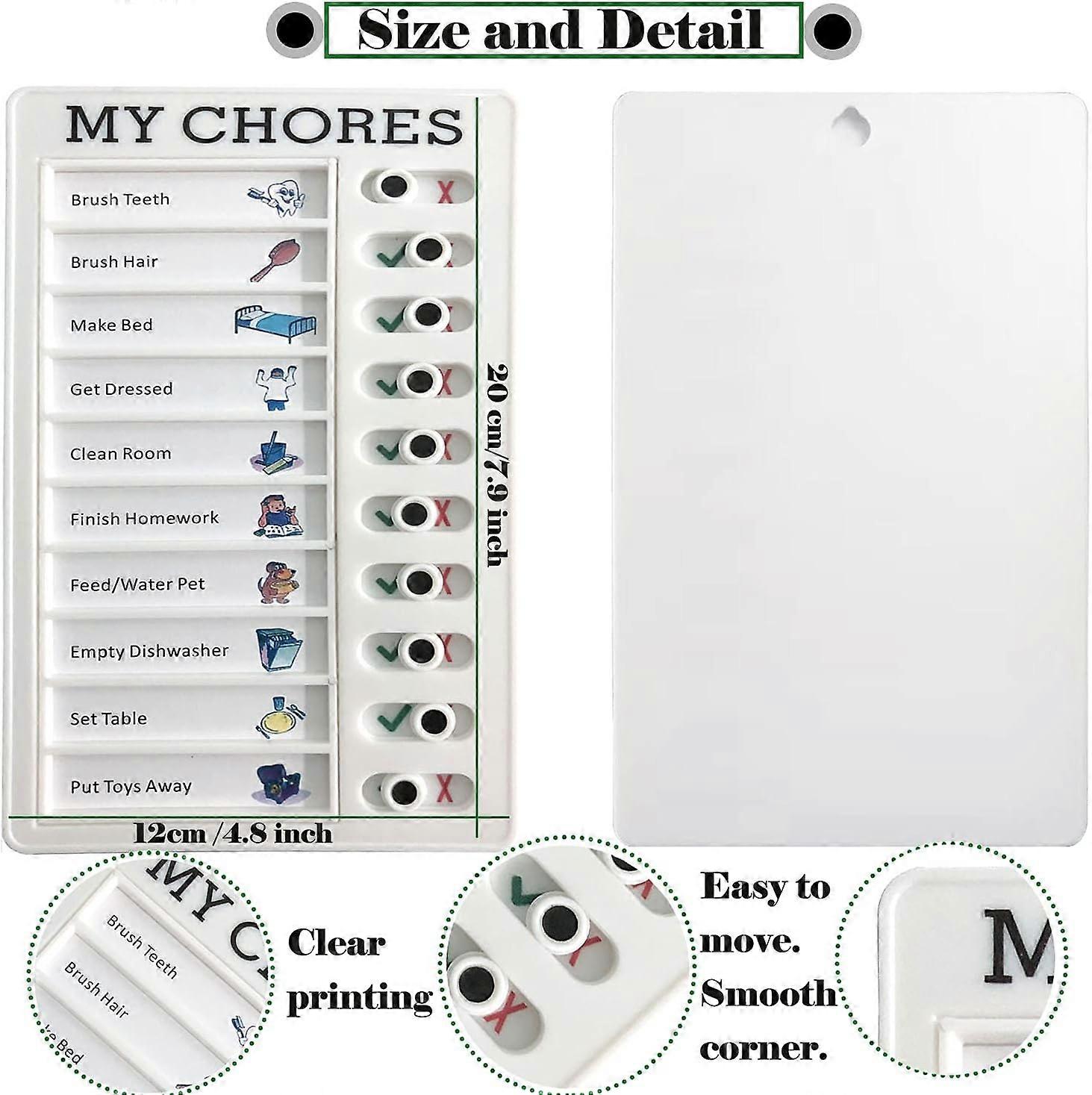 My Chores Chore Chart Memo Checklist Board Daily To Do List Planner Check List Chore Board For ...