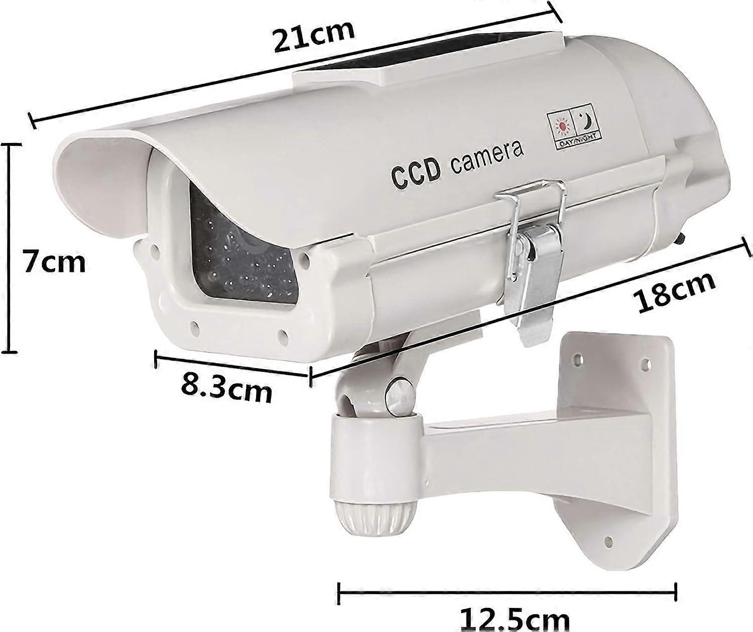FISHTEC Outdoor Dummy CCTV Camera - Fake CCTV Camera with Flashing LED ...