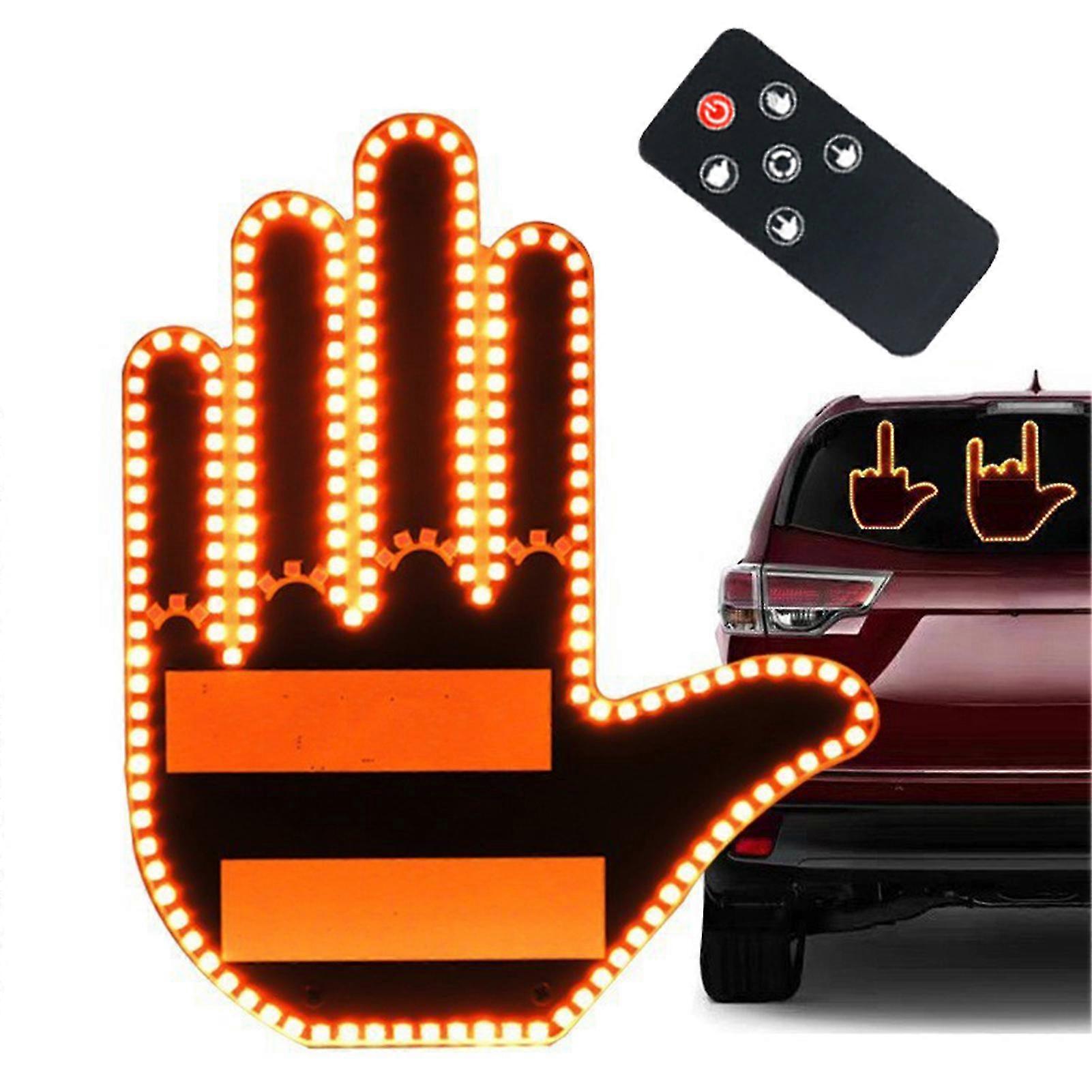 Car Gesture Tail Light LED Indicator with Remote Control Easy Install ...
