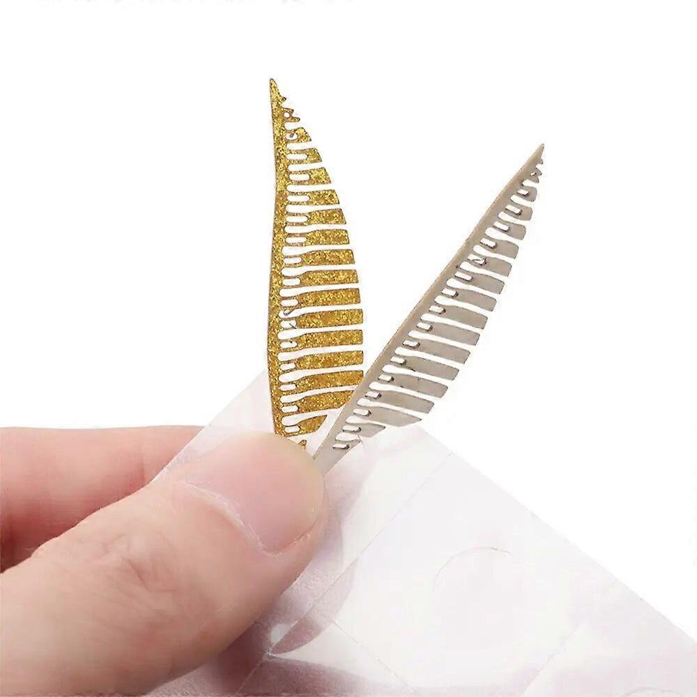 50Pcs Practical Party Wizard Birthday Wafer Gold Wings Cake Decor Wings ...
