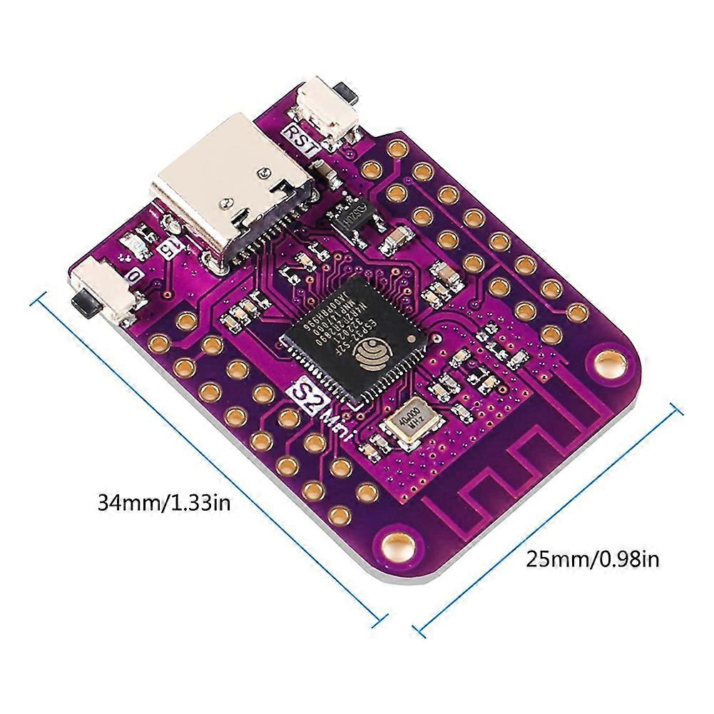 4Pcs ESP32 S2 Mini V1.0.0 WiFi IOT Board Based ESP32-S2FN4R2 ESP32-S2 4MB Flash 2MB PSRAM ...
