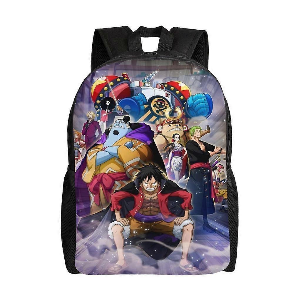 Luffy Backpack Teenager School Bag Canvas Notebook Backpack Bag Unisex ...