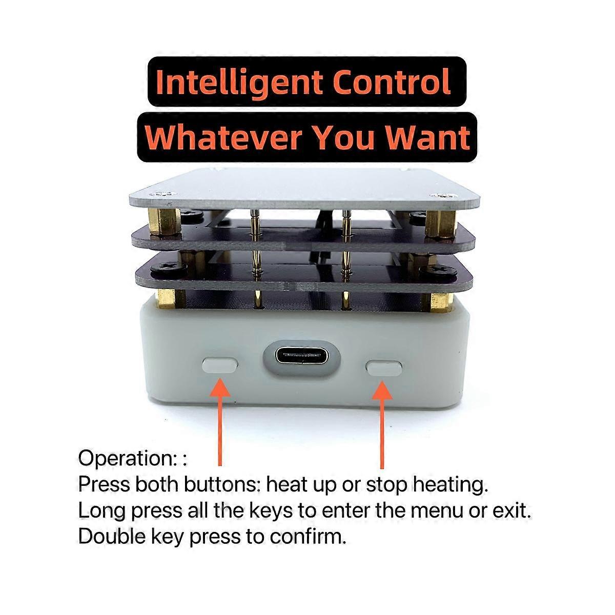 PD 65W Mini Hot Plate Preheater OLED Display PCB Board Soldering ...