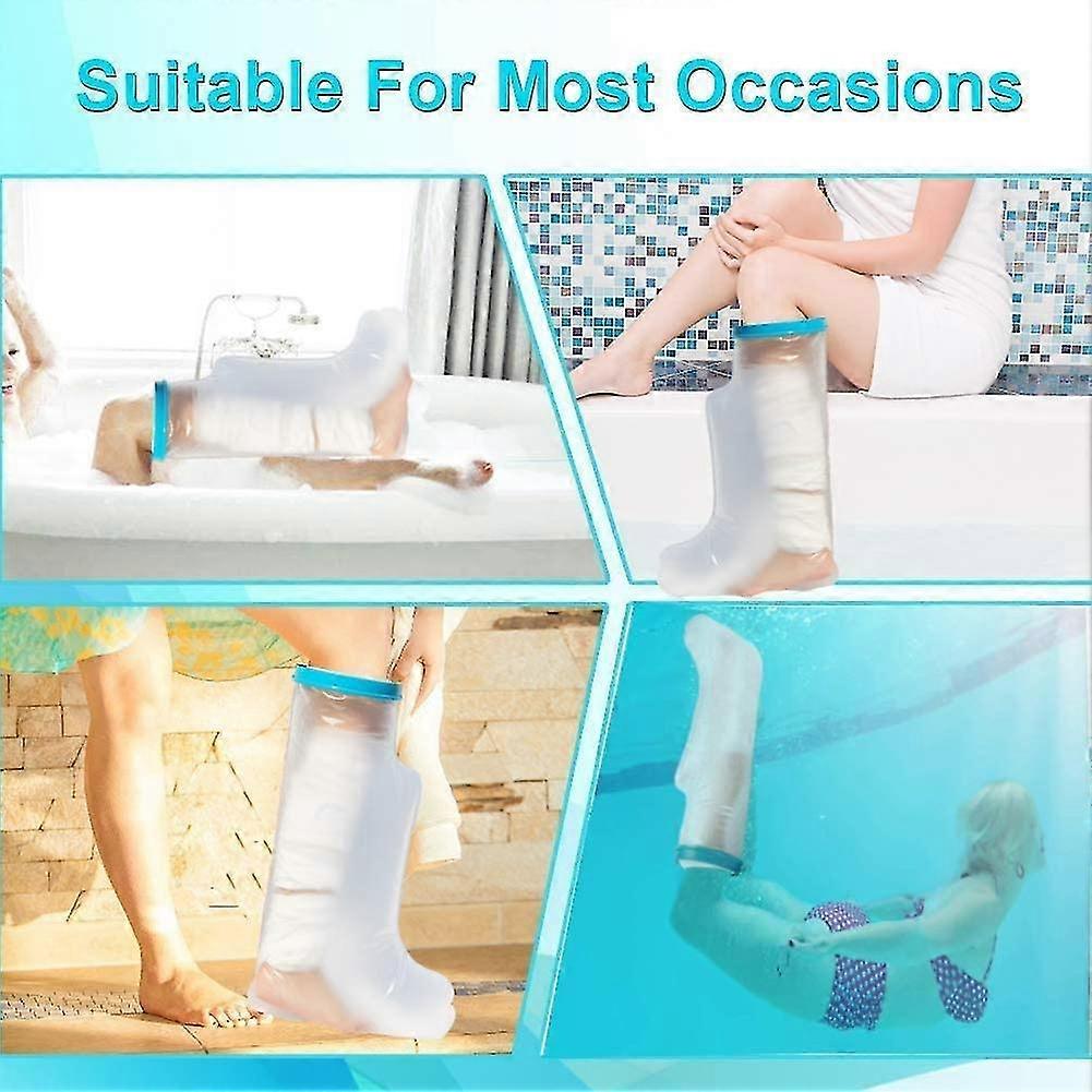 Waterproof Leg Cast Cover For Showering, Reusable Covers For Leg And ...