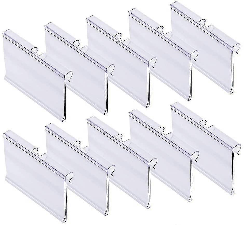 100pcs clear plastic label holder price tag holder plastic label 6cm x ...