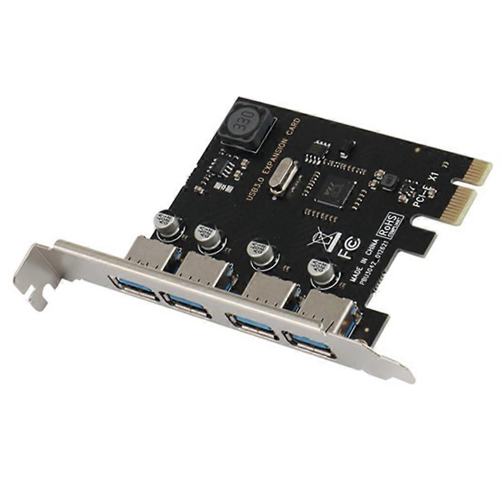 4 Port USB 3.0 PCI-E Expansion Card PCI Express PCIe USB 3.0 HUB Adapter 4-Port USB3.0 ...