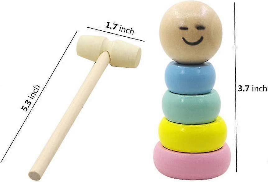 Unbreakable Wooden Man Magic Toy Immortal Daruma Magic Tricks Magic ...