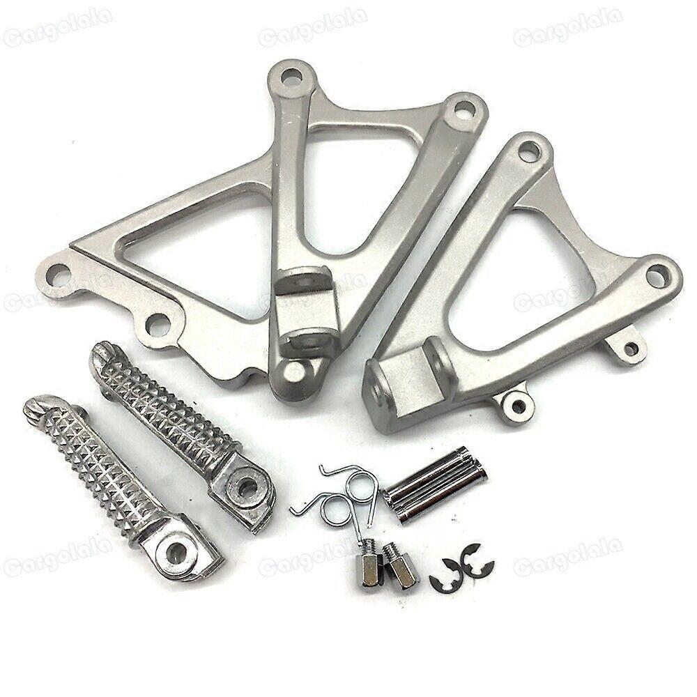 Brand new Silver Motorcycle Front Foot Pegs Bracket For Yamaha YZF-R1 ...