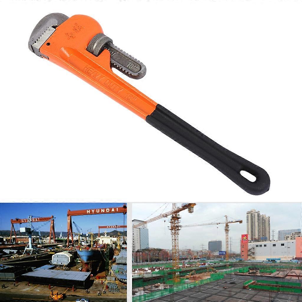 Heavy Duty Pipe Wrench Adjustable Plumbing Wrench Plumber Tools Home ...