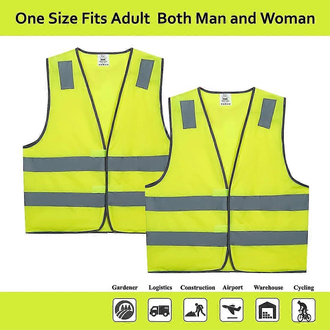 Hi Vis Vests, Hi Vis Safety Vest High Vis Jackets 3 Pack High ...