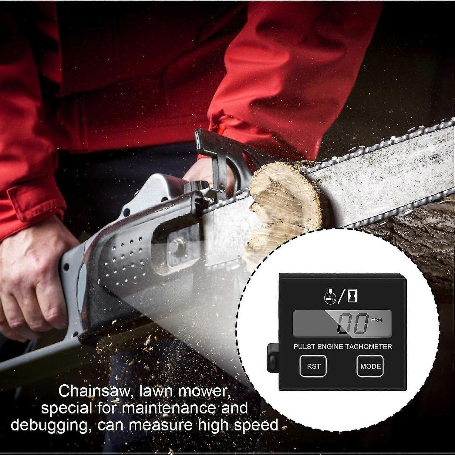 Digital Tachometer For Chainsaw, Small Inductive Tachometer, Waterproof ...