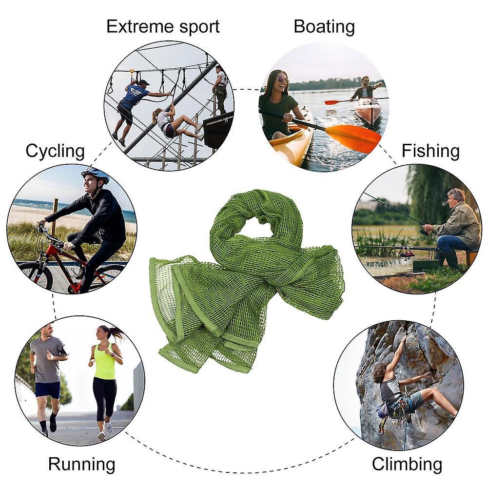 Military Tactical Camouflage Mesh Scarf - Keffiyeh Sniper Face Mask ...