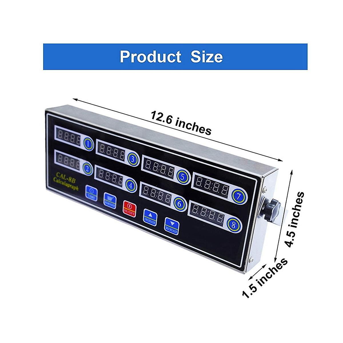 Commercial 8 Channels Digital Kitchen Timer, Stainless Steel ...