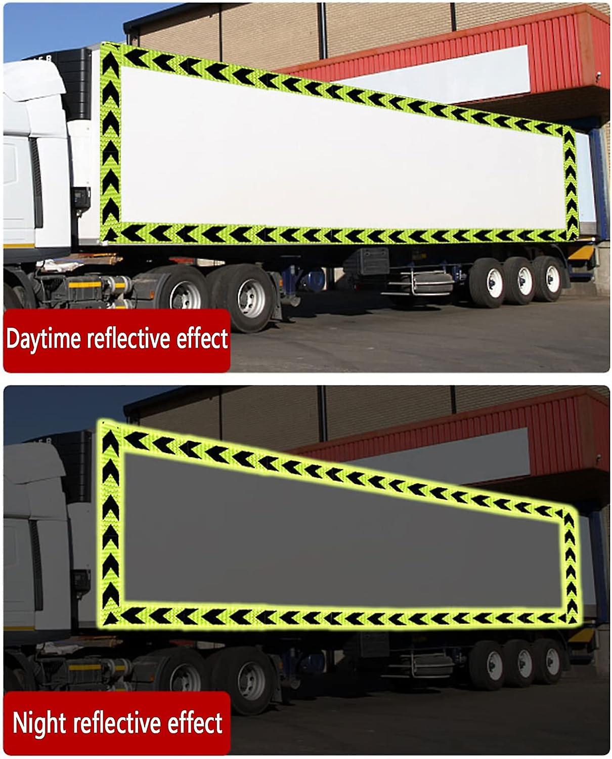 Black Yellow Reflective Tape 30cm x 3m - High Intensity Sticker for ...