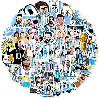 50Pcs Messi Stickers Soccer Star Argentina Miami Super Player World Cup ...