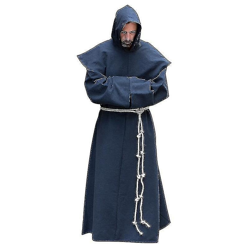 S-5xl Renaissance Monk Clergy Habit Scapular Friar Costume Religious ...