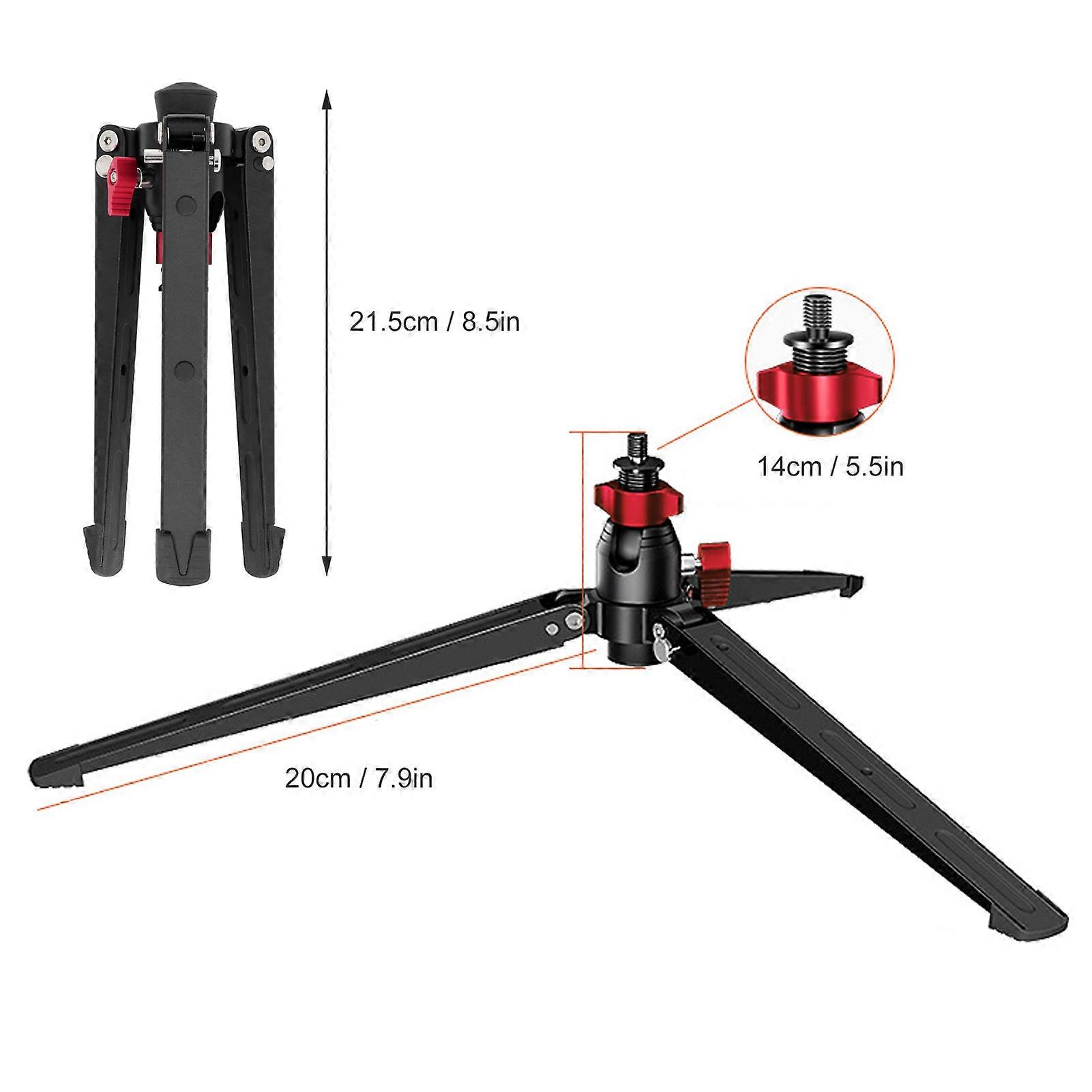 Mini Tripod Desktop Small Tripod Aluminum Tabletop Tripod Stand 3/8 ...