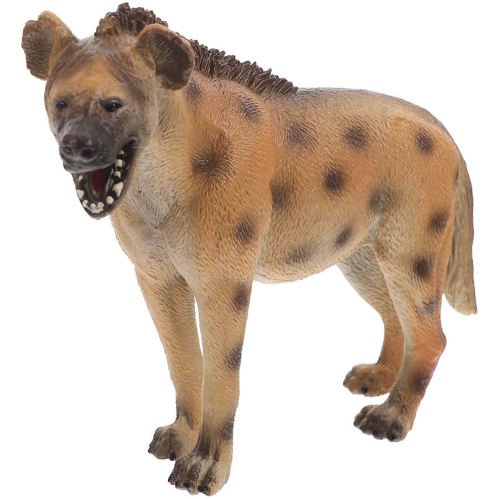 Hyena Ornament Kids Hyena Model Plastic Hyena Model Wildlife Animal ...