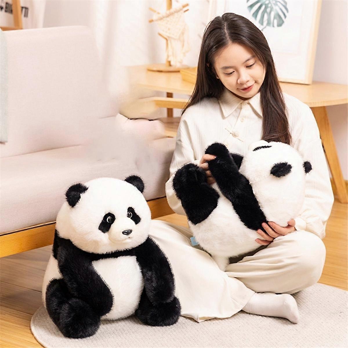 Realistic and Cute Giant Panda Baby Plush Toy Simulation Animal Panda ...