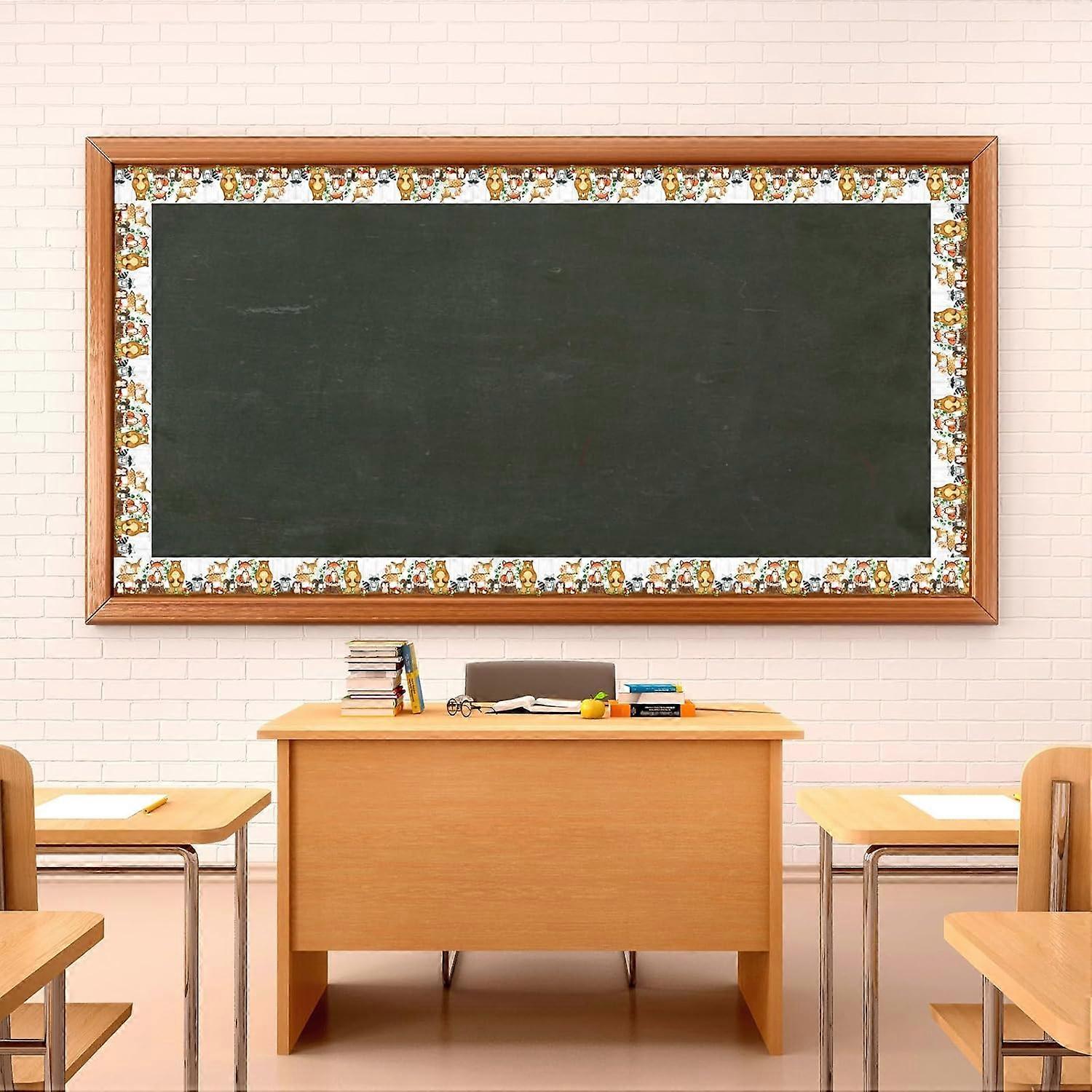 32.8ft Woodland Creatures Bulletin Board Borders Woodland Animals Die ...