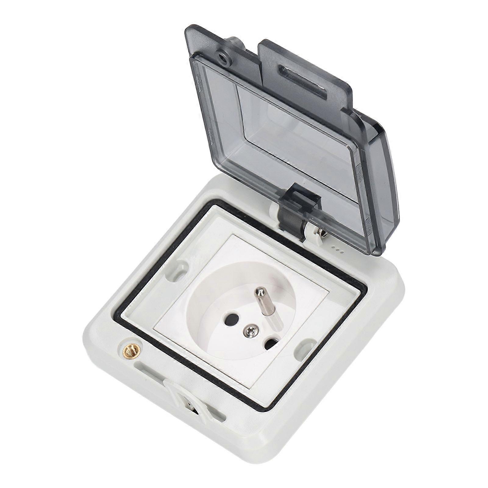 Outdoor Waterproof Socket Box Garden Concealed IP66 1 Gang Unswitched ...