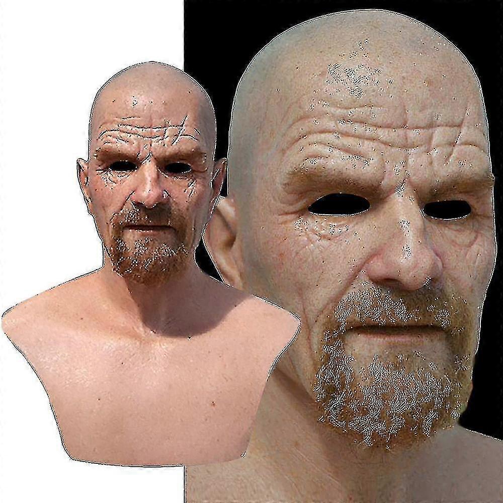 Breaking Bad Gammal Man Förklädnad Full Mask Halloween Cosplay ...