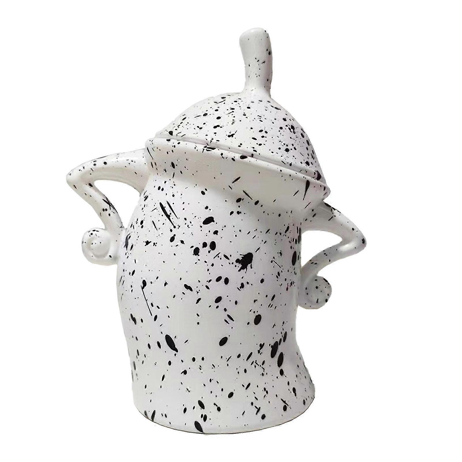 Canister With Attitude, Large Ceramics Jar With Lid, Cute Creative Food ...