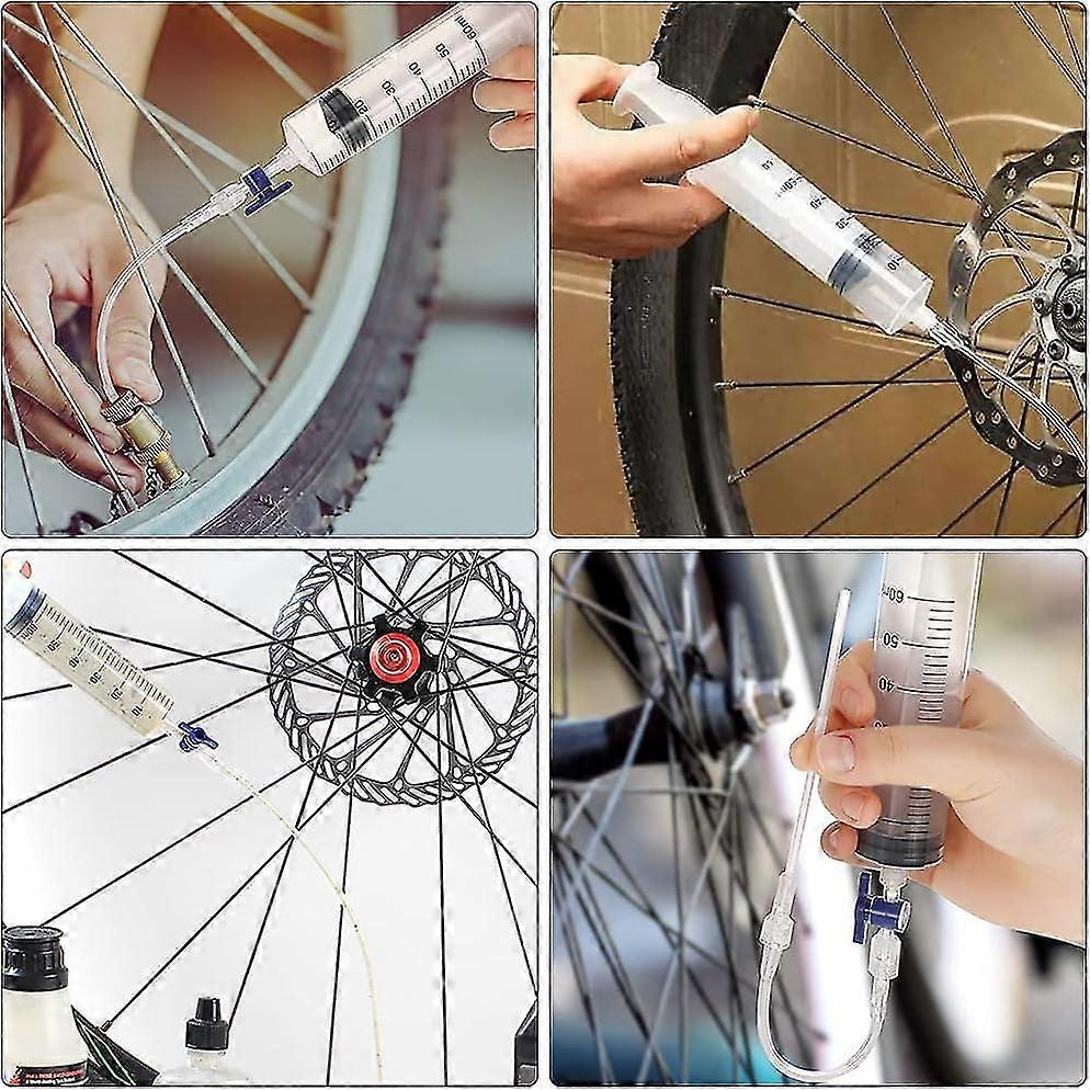 Tubeless Bike Sealant Syringe And Presta Valve Core, 60ml Oil Syringe ...