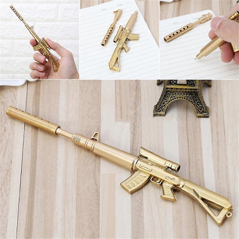 1Pc Rifle Shape Black Ink Ballpoint Pen Stationery Ball Point Novelty ...