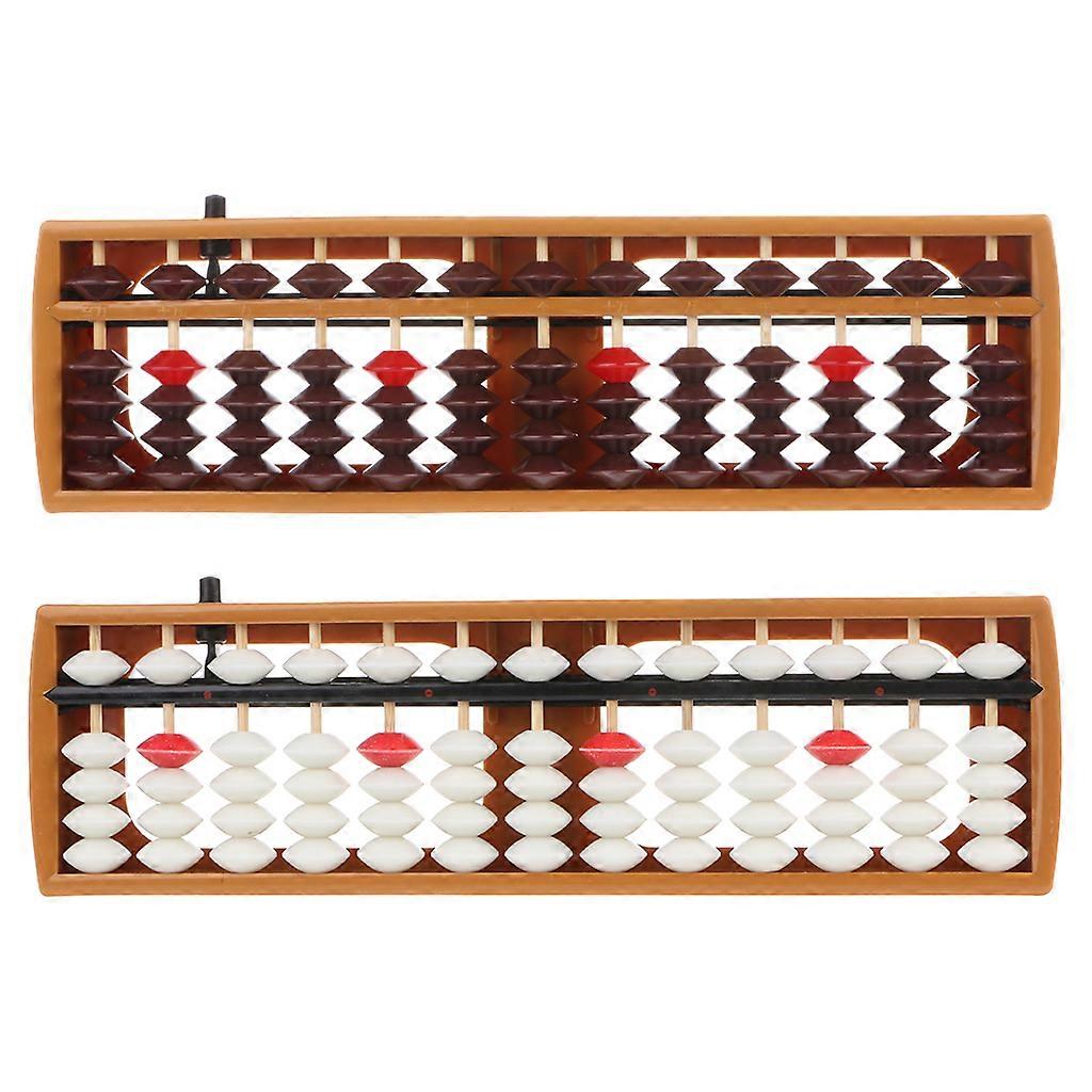 Portable Japanese 13 Digits Column Abacus Arithmetic Soroban Caculating ...