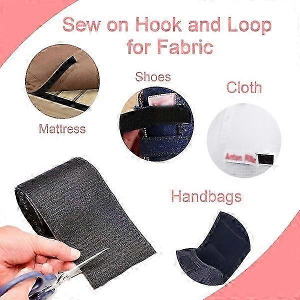 Extra wide velcro (10cm*2m), for sewing stripes on fabric, not ad ...